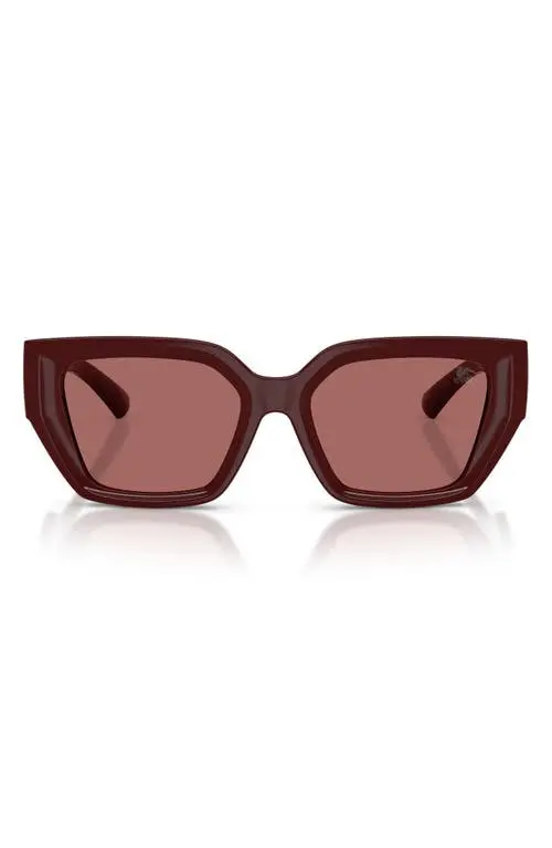 Burberry 53mm Square Sunglasses - Bordeaux/dark Violet