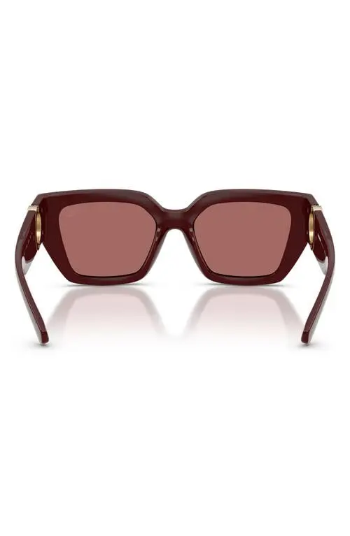 Burberry 53mm Square Sunglasses - Bordeaux/dark Violet
