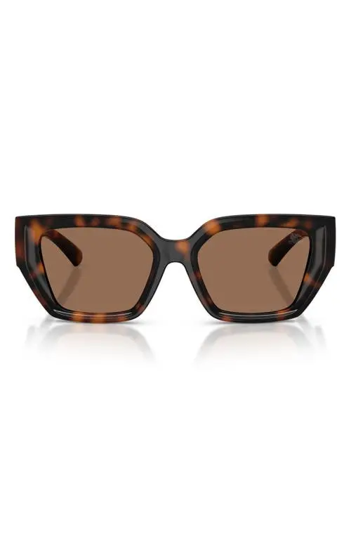 Burberry 53mm Square Sunglasses - Dark Havana/dark Brown
