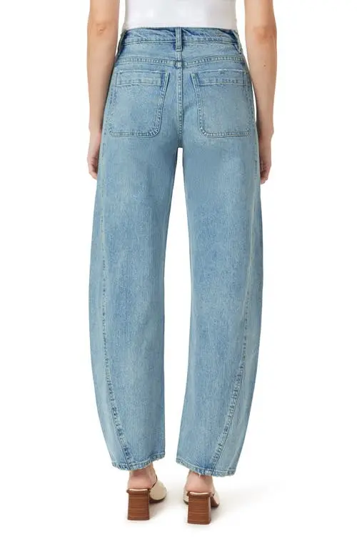 Habitual Evie High Front Patch Ankle Barrel Leg Jeans - Aire