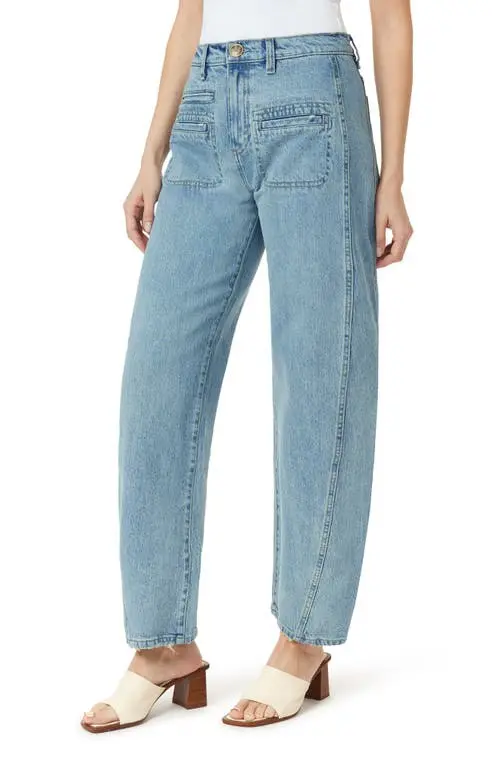 Habitual Evie High Front Patch Ankle Barrel Leg Jeans - Aire