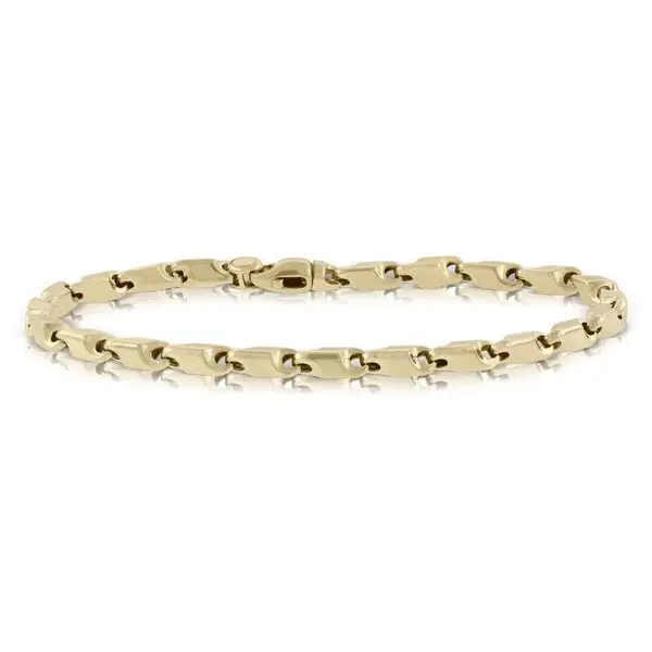 TOSCANO 8-inch Stampato Link Bracelet In 14k Yellow Gold - Yg