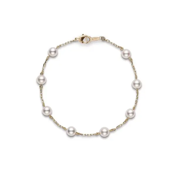 Mikimoto Akoya Cultured Pearl Station Bracelet - White