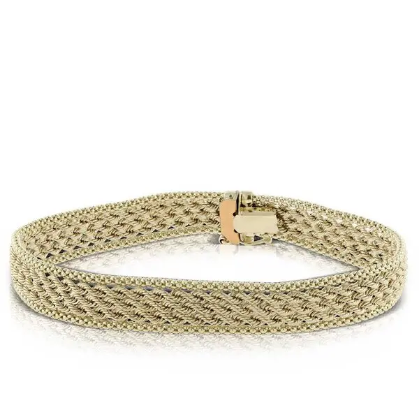 TOSCANO 14k Yellow Gold Triple Row Rope Bracelet - Yg