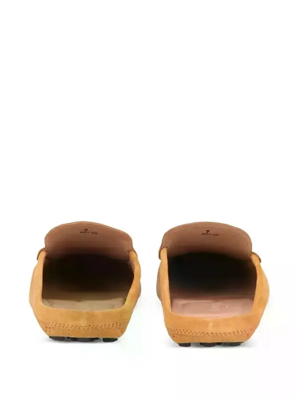 TOD'S Gommino Suede Slippers - Yellow