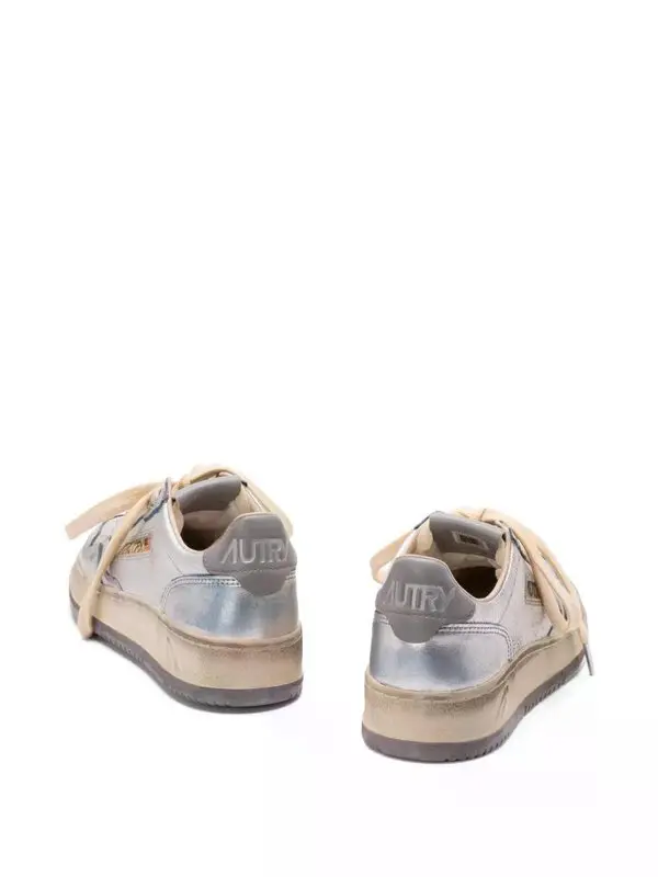 AUTRY Perforated Sneakers - Silver
