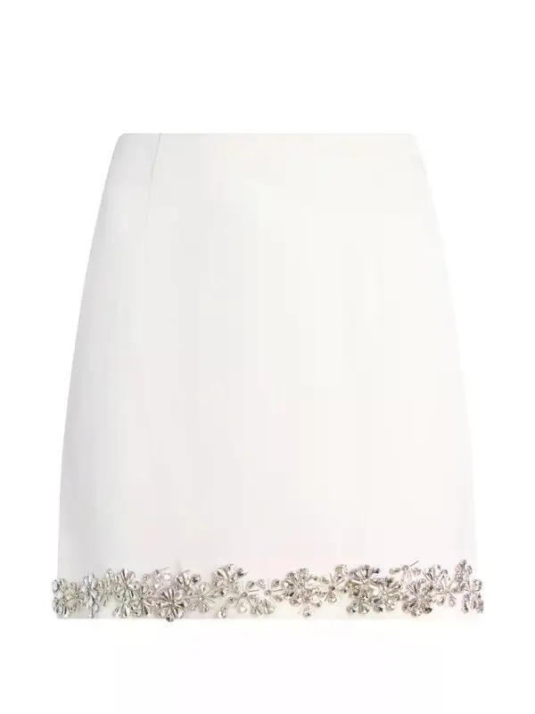 Cinq À Sept Floral Tumbling Adona Skirt - White
