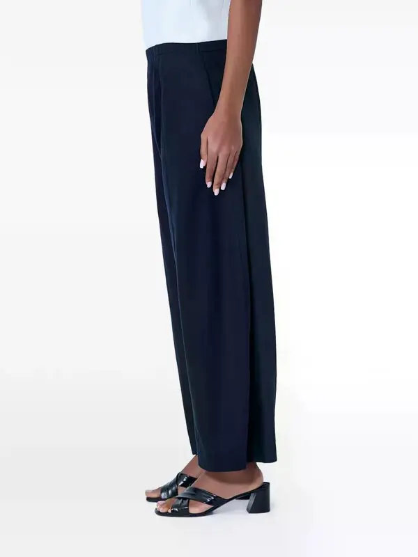 Khaite Elasticated Wide-leg Palazzo Pants