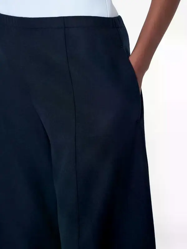 Khaite Elasticated Wide-leg Palazzo Pants