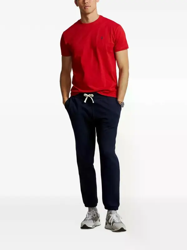 Polo Ralph Lauren Crew-neck Logo-embroidered T-shirt - Red