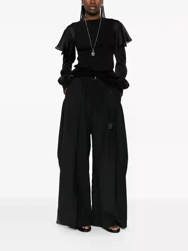 Sacai Ruffled Knit Top