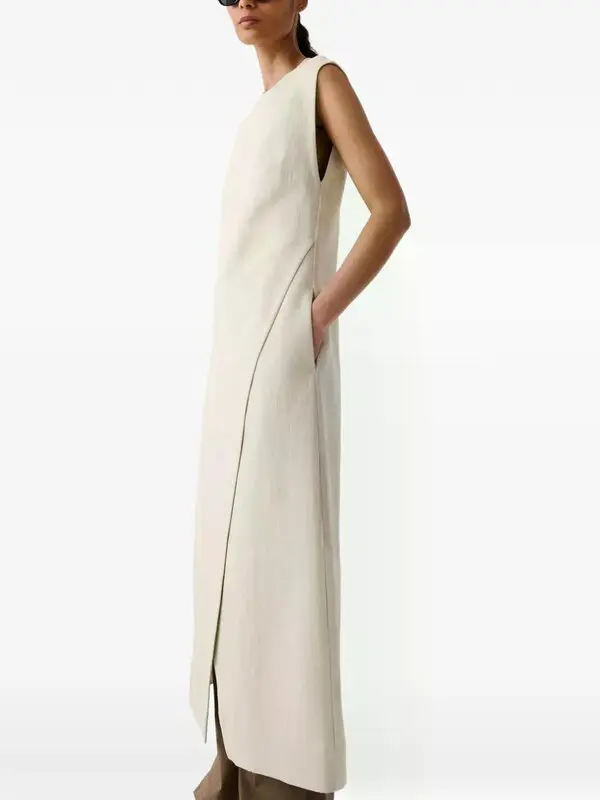 Studio Nicholson Corus Asymmetric Midi Dress - Neutrals