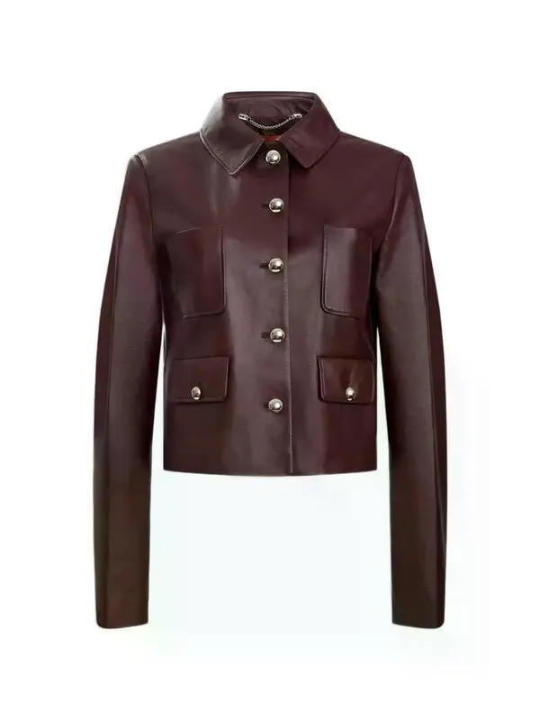 Altuzarra Four Pockets Leather Jacket - Brown