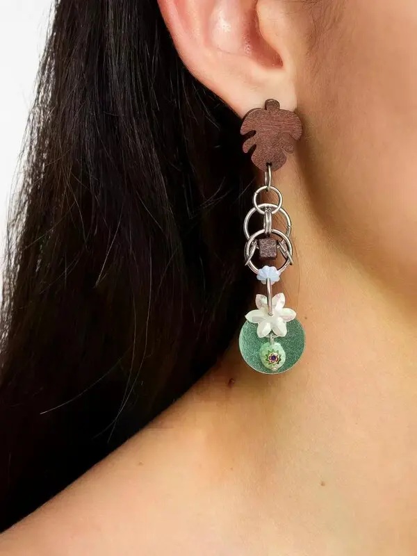 AMIR SLAMA Bird-pendant Drop Earrings