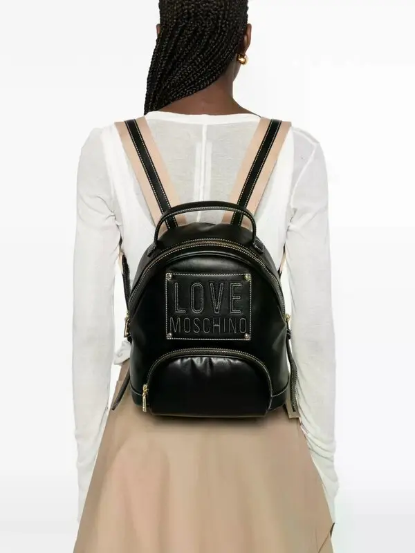 Moschino Logo-appliqué Backpack