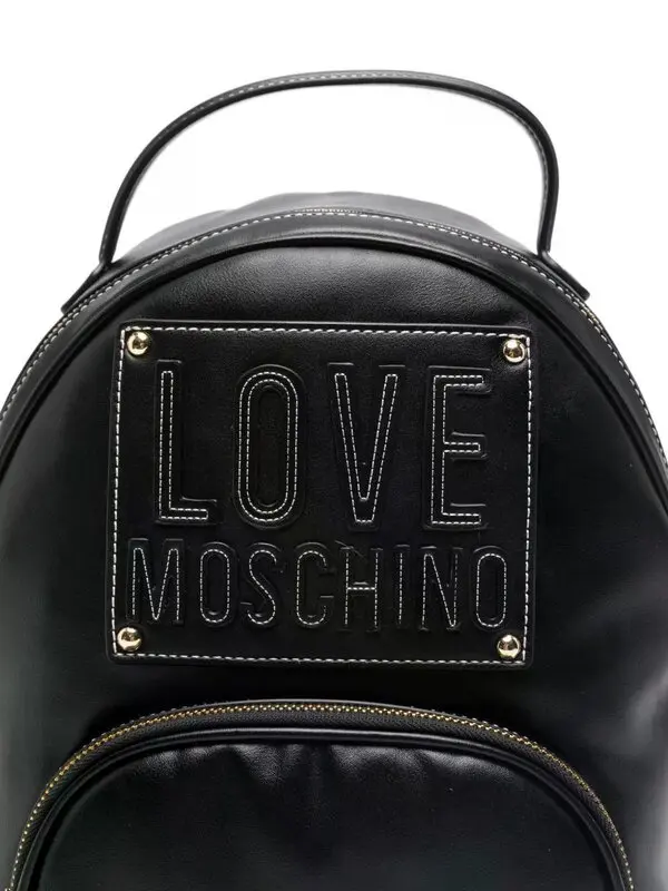 Moschino Logo-appliqué Backpack