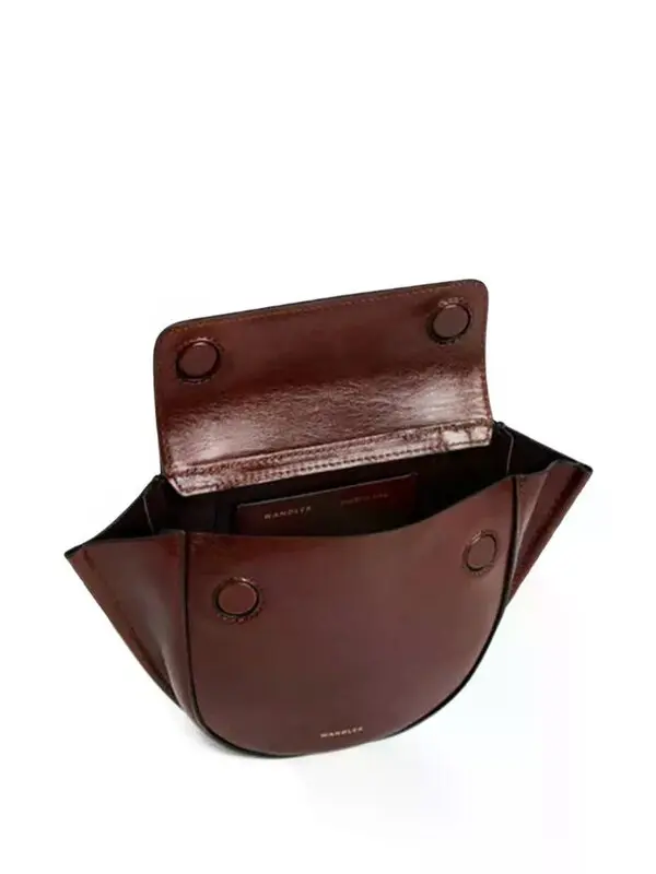 WANDLER Hortensia Top Handle Satchel - Brown