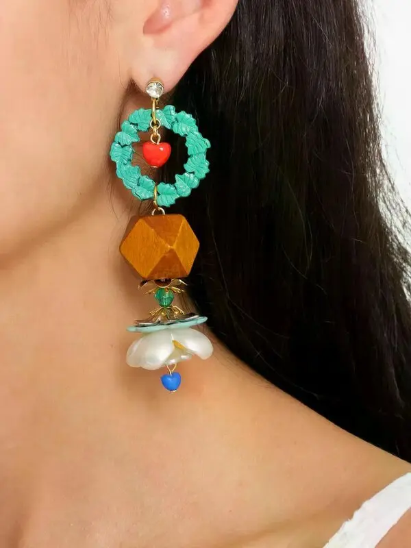 AMIR SLAMA Parrot-motif Drop Earrings