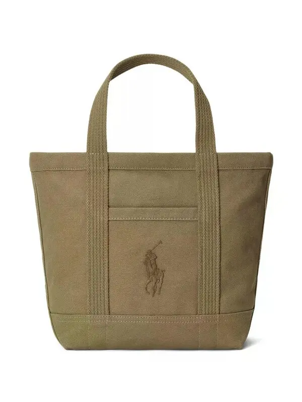 Polo Ralph Lauren Embroidered-logo Tote Bag - Green