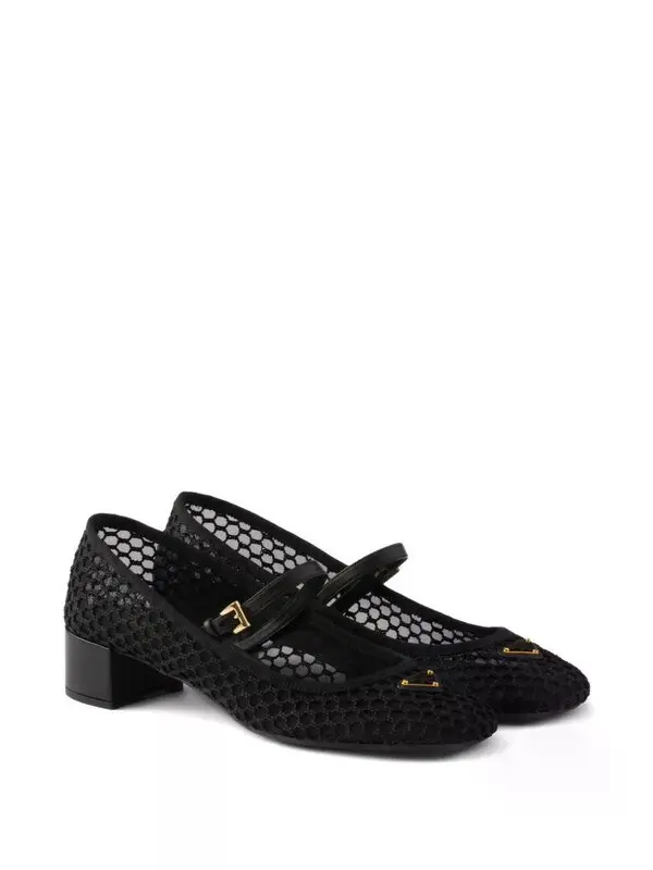 Prada 35mm Mesh Heeled Pumps