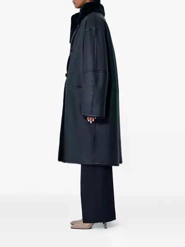 TOTEME Oversized Coat - Black