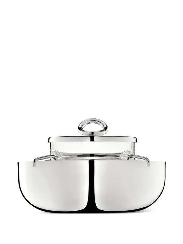 Christofle Large Vertigo Caviar Set - Silver