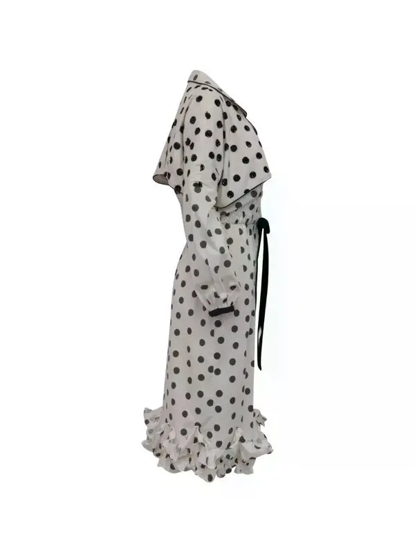 Johanna Ortiz Polka Dot Midi Dress