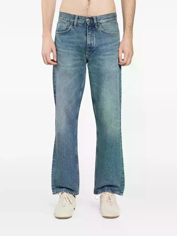 SUNFLOWER Washed Loose Fit Jeans - Blue