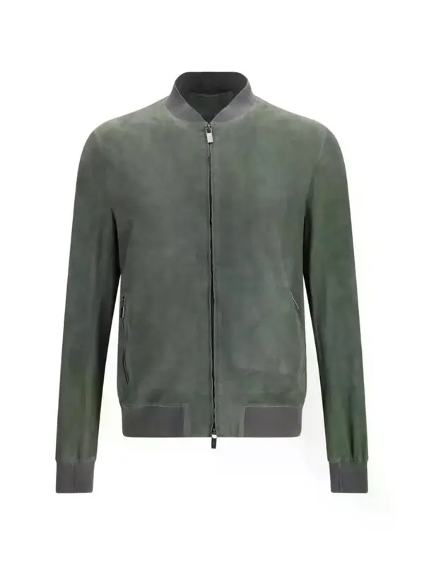 SALVATORE SANTORO Zip-up Bomber Jacket - Grey