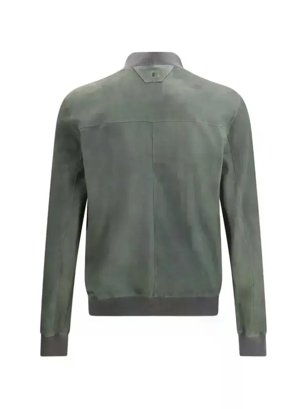 SALVATORE SANTORO Zip-up Bomber Jacket - Grey