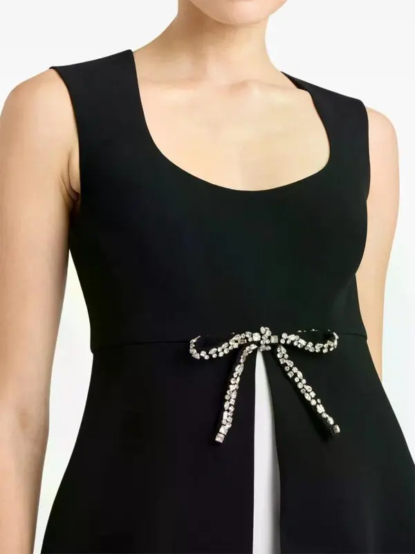 Cinq À Sept Jo Bow Sleeveless Dress - Black