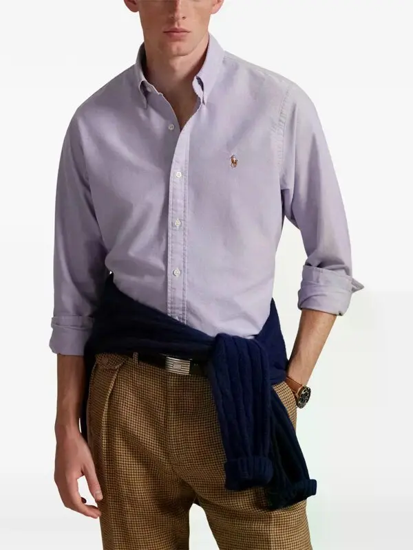 Polo Ralph Lauren Logo-embroidered Shirt - Purple