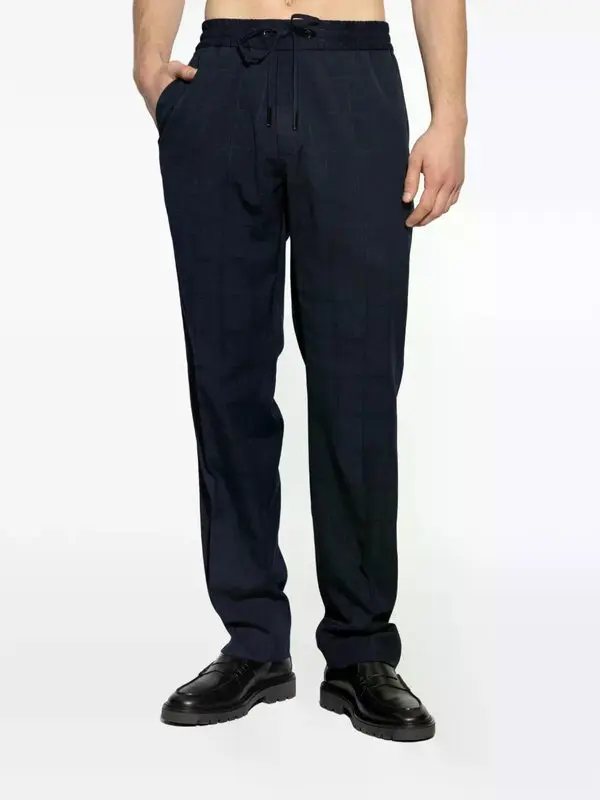 Iceberg Checked Drawstring Trousers