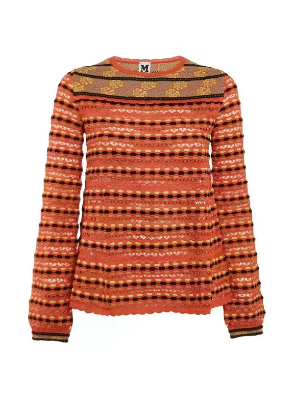 Missoni Patterned Open-knit Sweater
