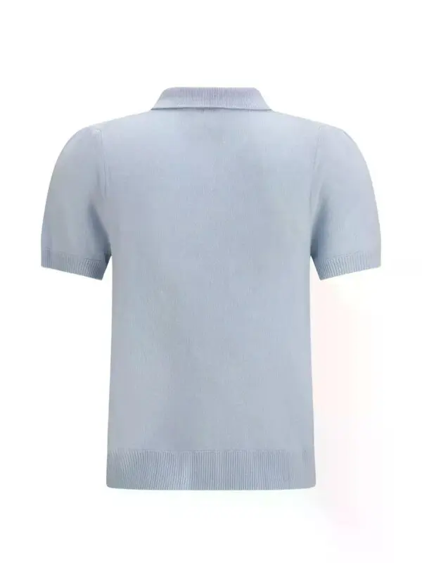 ALLUDE Short-sleeve Polo Top