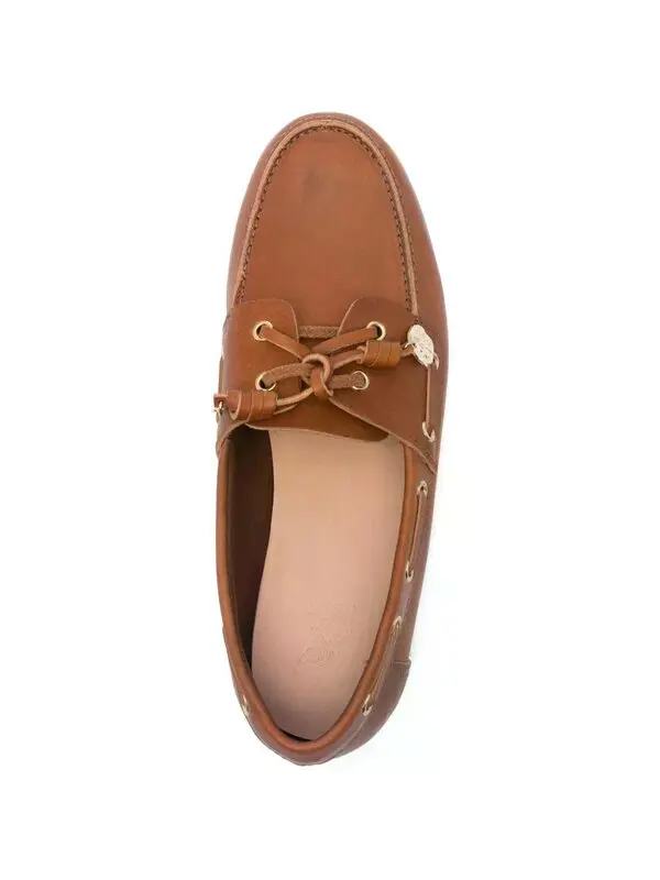 ANCIENT GREEK SANDALS Pliaria Boat Shoes - Brown