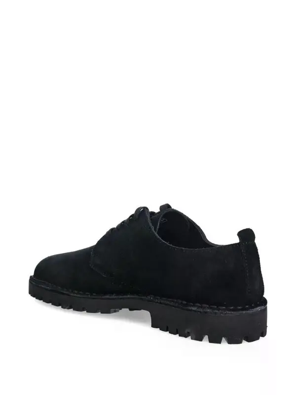 Clarks Rock Lo Suede Derby Shoes - Black