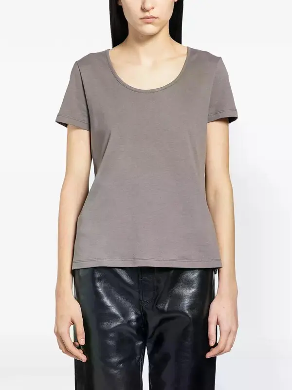 Max Mara Broadcloth Wool T-shirt - Grey