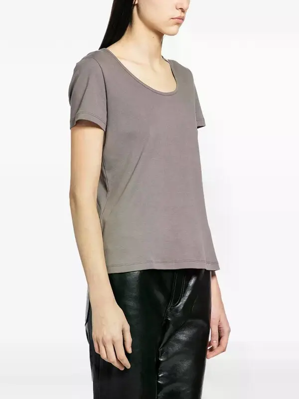Max Mara Broadcloth Wool T-shirt - Grey