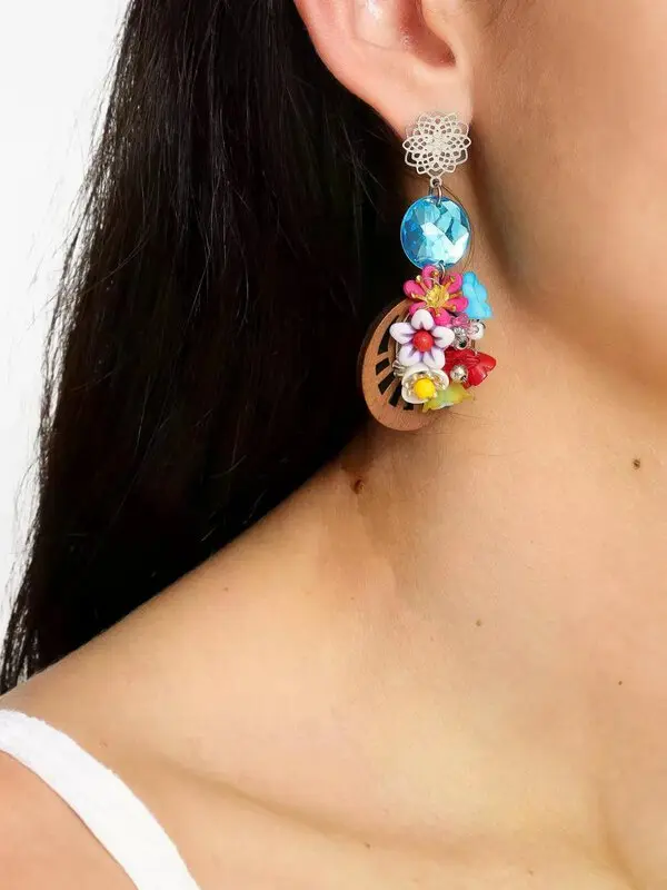 AMIR SLAMA Toucan-motif Drop Earrings