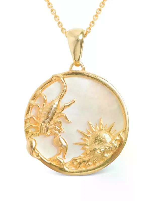 FREYA ROSE Scorpio Pendant Necklace - Gold