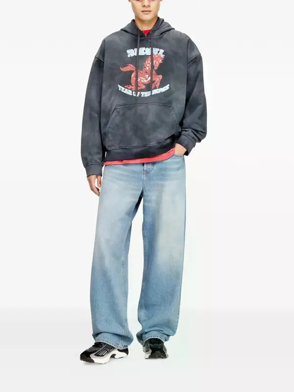 DIESEL® Graphic Hoodie - Grey