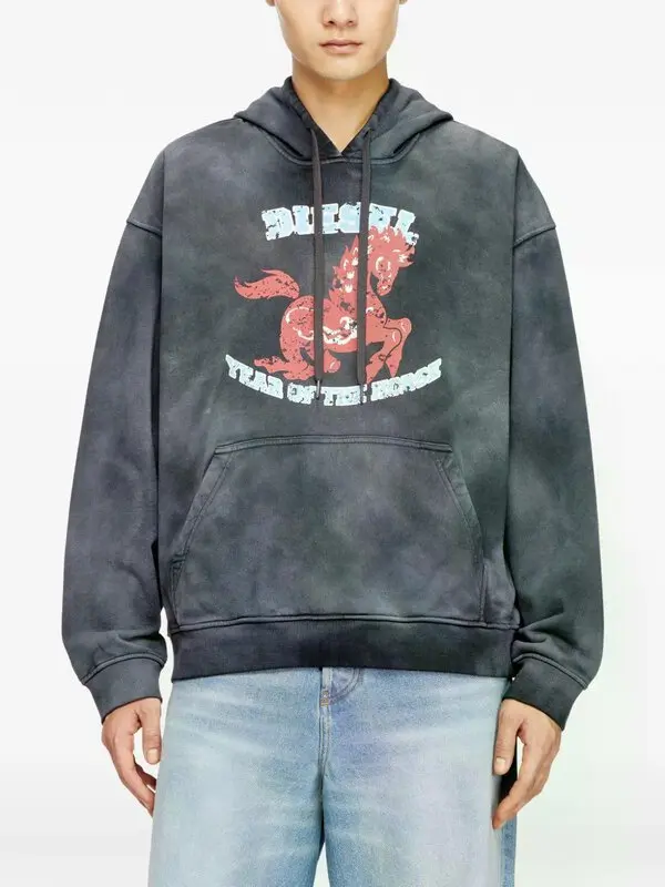 DIESEL® Graphic Hoodie - Grey