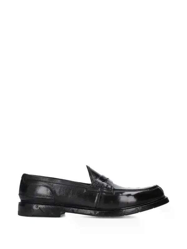 Premiata Woven Leather Loafers