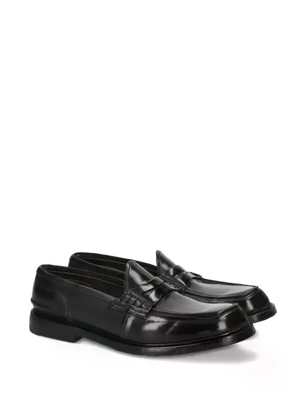 Premiata Woven Leather Loafers