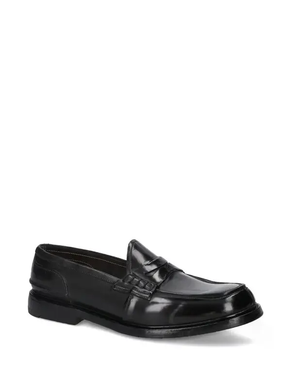 Premiata Woven Leather Loafers