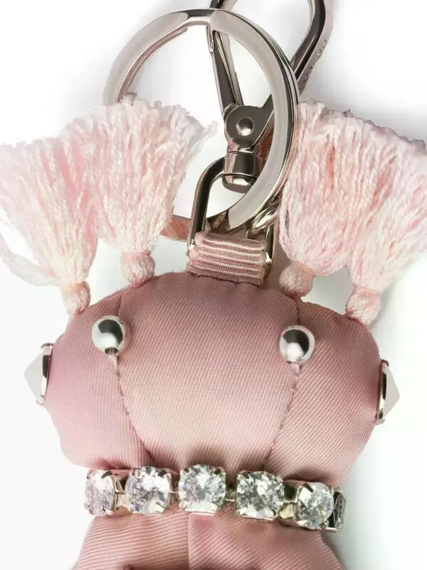 Prada Tassel Charm Keyring - Pink
