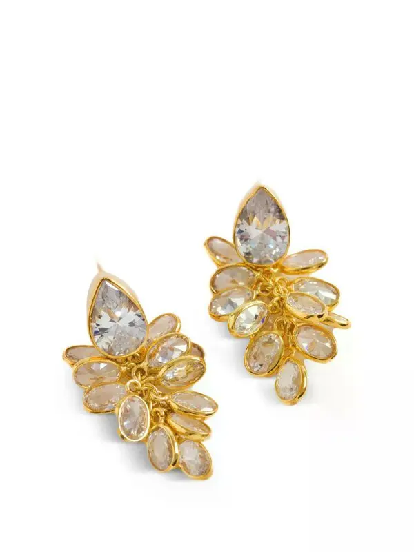 FREYA ROSE Crystal Petite Drop Earrings - Gold