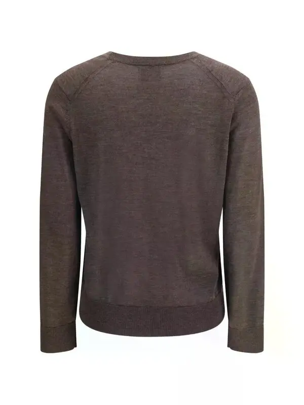 Loulou De Saison Julio V-neck Fine Knit Sweater