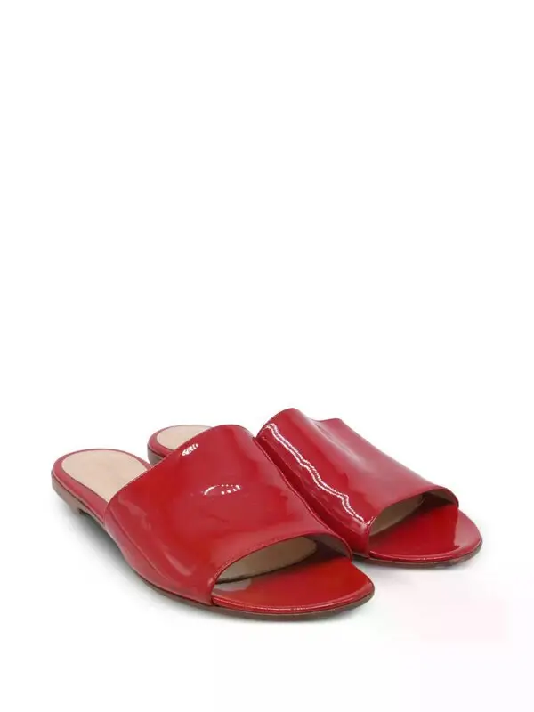 GIANVITO ROSSI Capri Patent Leather Slides